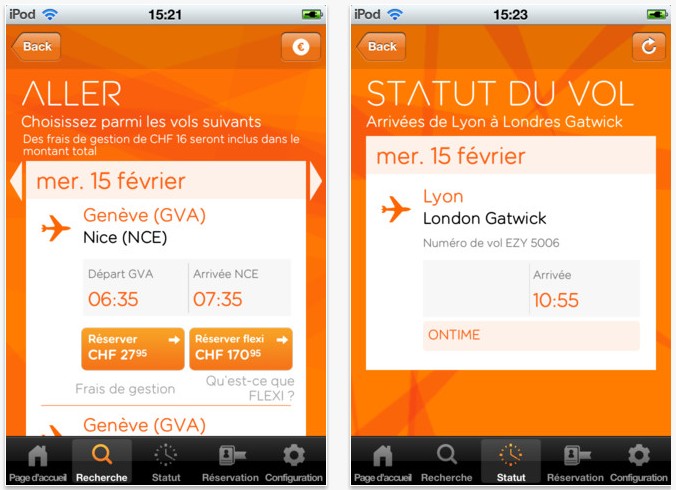 Application easyJet sur iPhone et Android - Meilleur Mobile