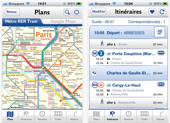 Application RATP sur iPhone et Android - Meilleur Mobile