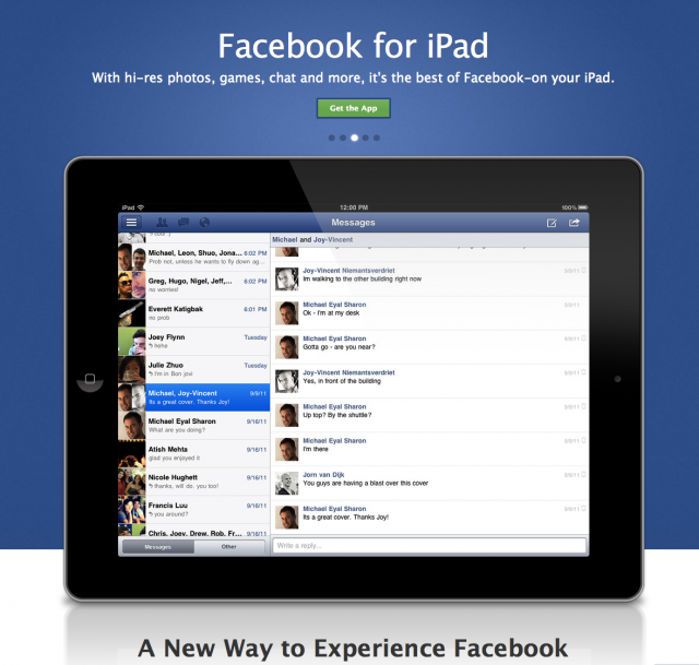 Facebook Messenger arrive sur iPad - Meilleur Mobile